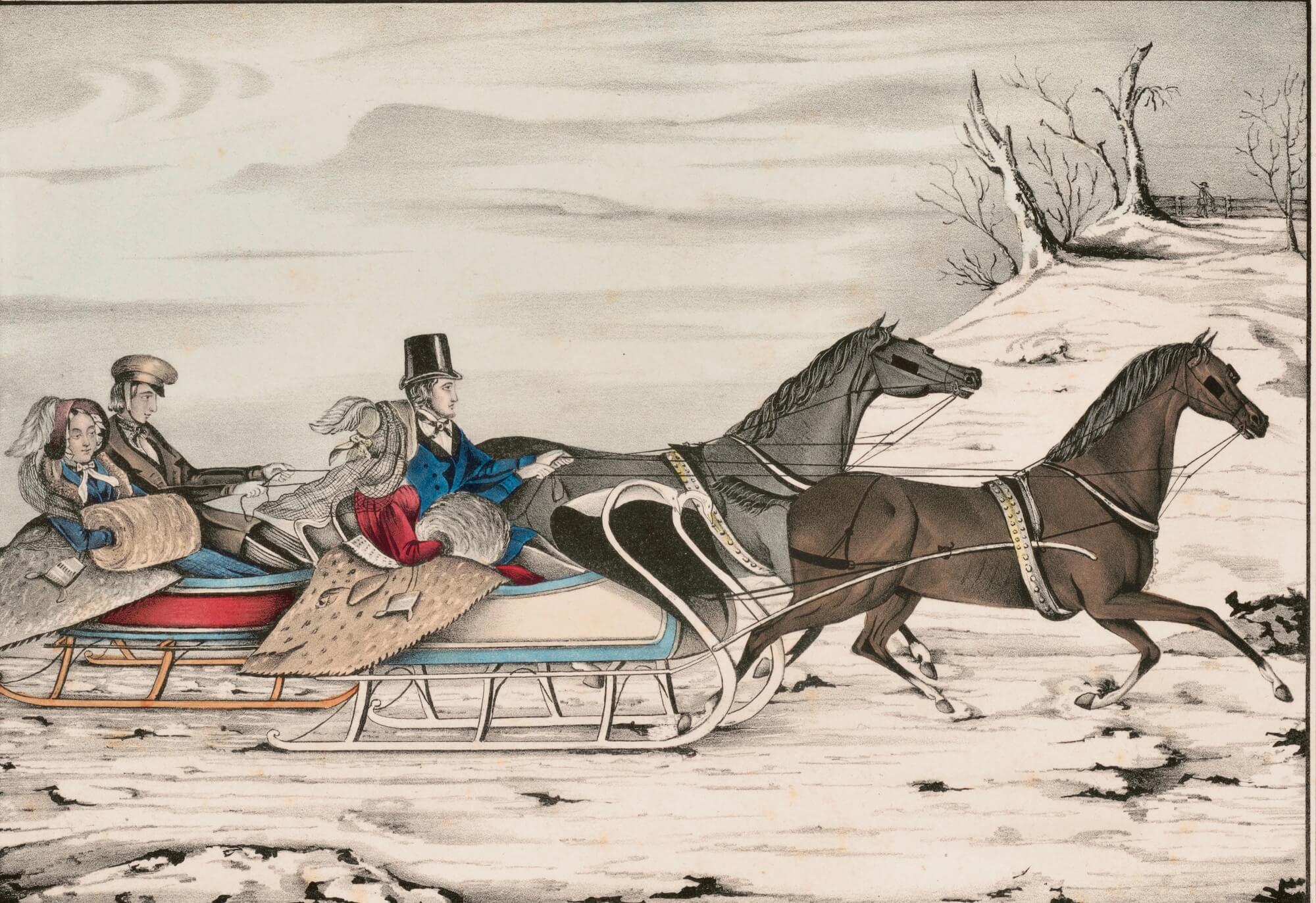 Thrilling Sleigh Racing Extravaganza on North Broadway in 1891 - Nyack ...