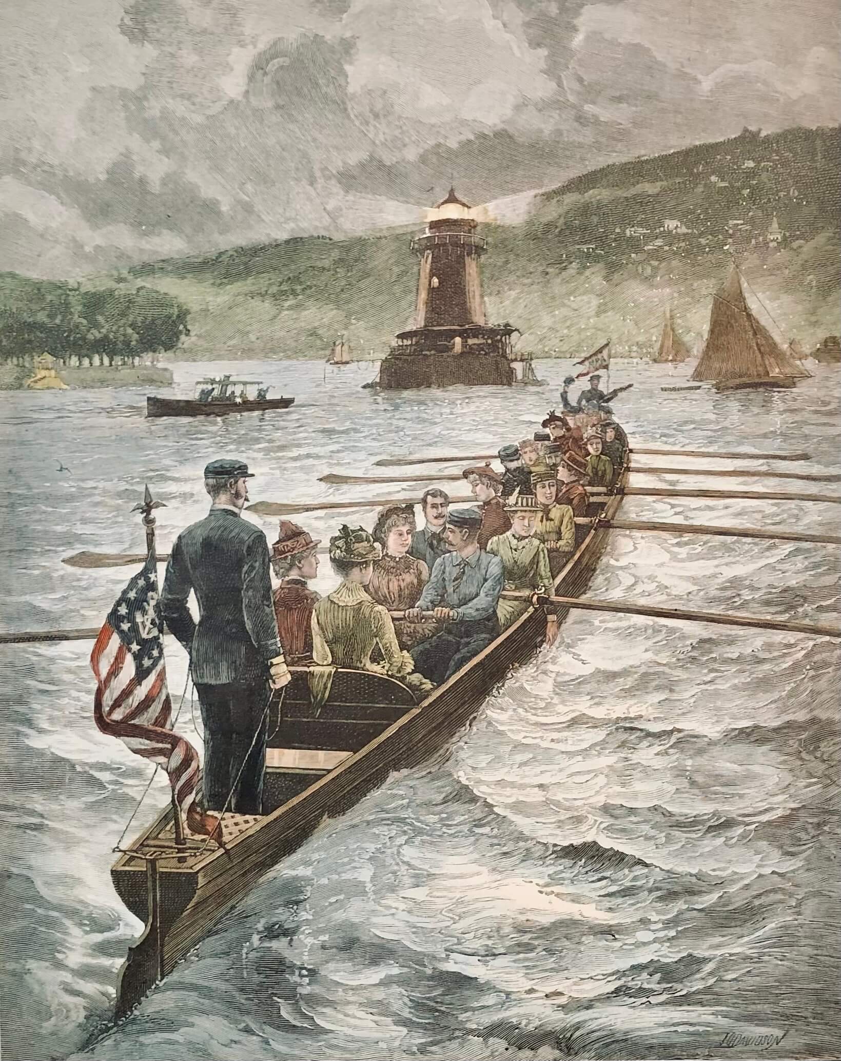 Gilded Age Summer Rowing Parties on the Tappan Zee - Nyack News & Views