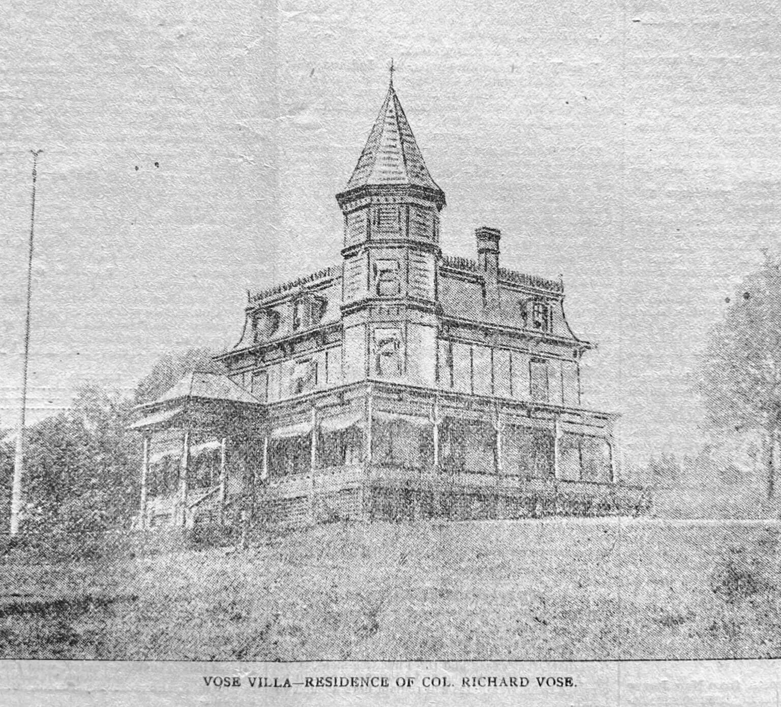 The Goose Baron: Colonel Vose & His Mansion On The Hill - Nyack News ...