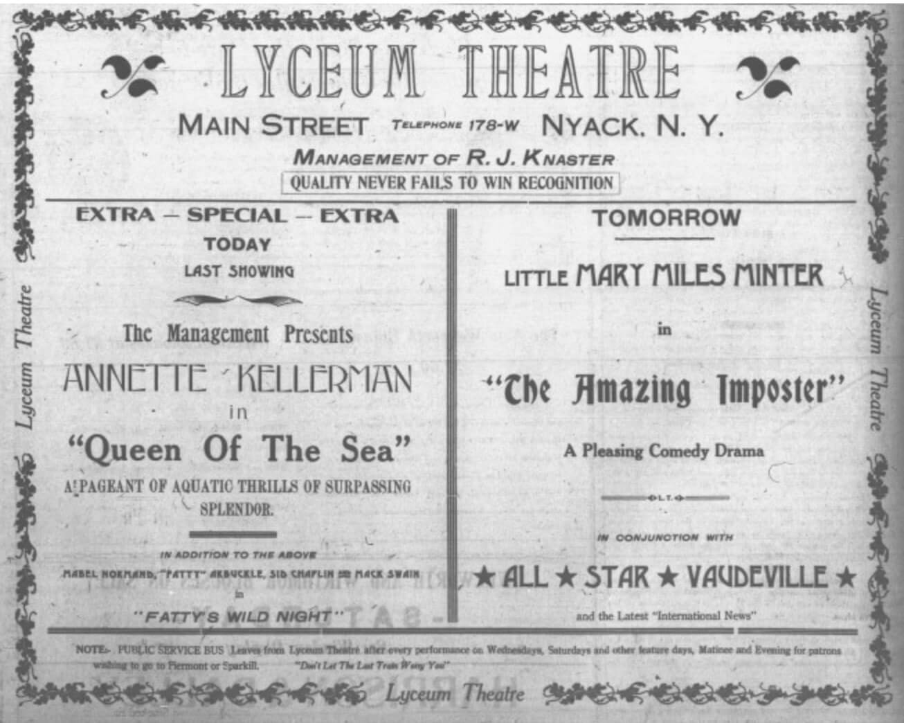 The Theater That Started It All: Nyack's Lyceum Revisited - Nyack News ...